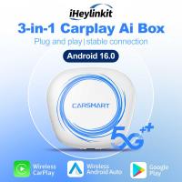 China ODM Smart Wireless AI Box Android Adapter Portable 3 In 1 Android 16 For Car for sale