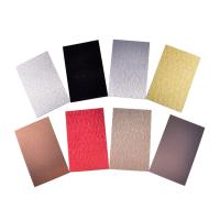 China Sturdy Nontoxic Brushed Gold Aluminum Sheet , Corrosion Resistant Brushed Gold ACM for sale