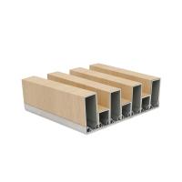 China Weatherproof Wooden Aluminum Composite Panel Antiwear Lightweight Exterior for sale