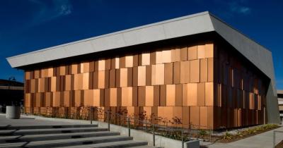 China Nontoxic Brushed Gold Aluminum Composite Plastic Board Building Material Wall Cladding for sale