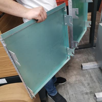 China B1 Fireproof Grade FR Core Polyvinylidene Fluoride Composite Panel With Surface Hardness ≥HB for sale