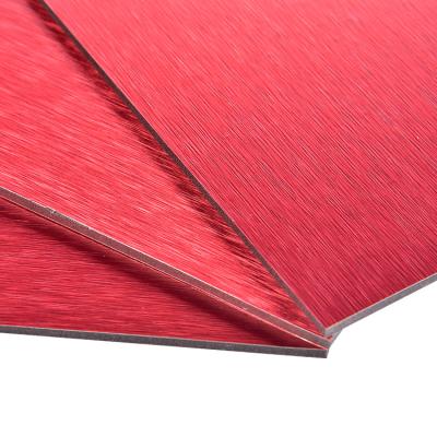 China 1220mm Brushed Aluminum Composite Panel Impact Corrosion Resistant for sale