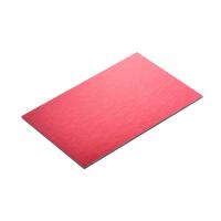 China 1220mm Brushed Aluminum Composite Panel Impact Corrosion Resistant for sale