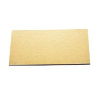 China Silver 1220mm Brushed Aluminum Composite Panel Scratch Resistant for sale