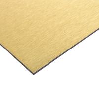 China Silver 1220mm Brushed Aluminum Composite Panel Scratch Resistant for sale