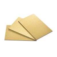 China Silver 1220mm Brushed Aluminum Composite Panel Scratch Resistant for sale