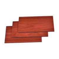 China Impact Resistant Wooden Aluminum Composite Panel Easy Processing Material for sale