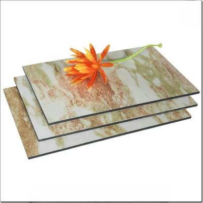 China Impact Resistant Marble Aluminum Composite Panel 1220*2440mm PE/FR Core for sale