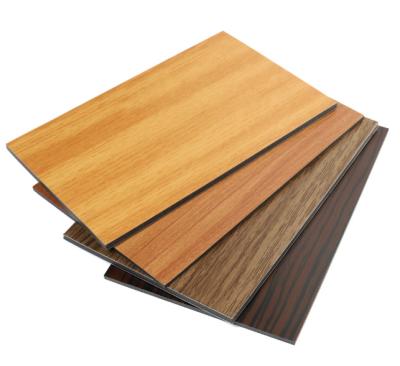 China Fireproof B1 Wooden Aluminum Composite Panel Heat Insulation Yes for sale