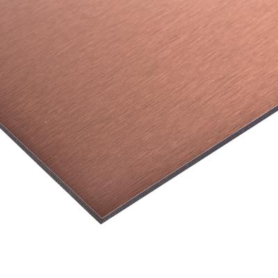 China 2440mm Brushed Cladding Composite Panel Impact Resistant for sale