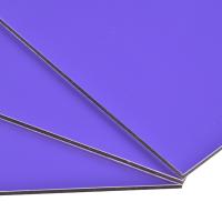 China 2440mm Sparkle Aluminum Composite Panel A2/B1 Fireproof Grade ≥2H Hardness for sale