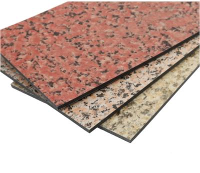 China PE/PVDF Coating Marble Composite Panel Customizable for Various Projects for sale