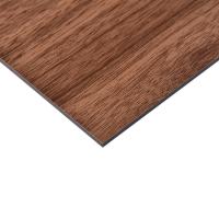 China Sound Insulation Easy Processing Wooden Aluminum Composite Panel with PE/PVDF Coating for sale