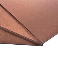 China Scratch - Resistant Brushed Aluminum  Composite Panel Cladding 3mm Thickness for sale