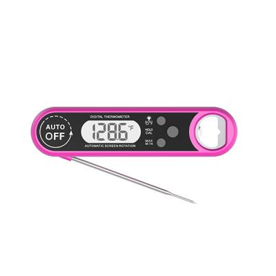 China Waterproof IP67 Digital Meat Thermometer With Bottle Opener 2S Bright LCD for sale