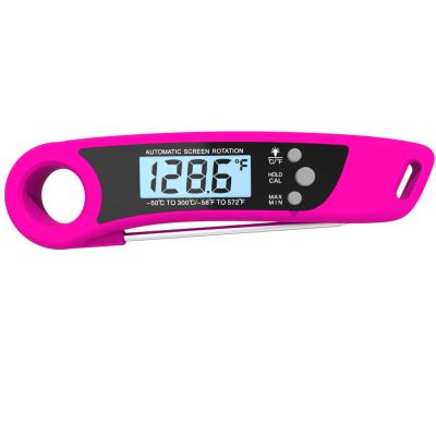 China Rotation Digital Cooking Thermometer With Long Probe Easy To Insert Meat Water for sale