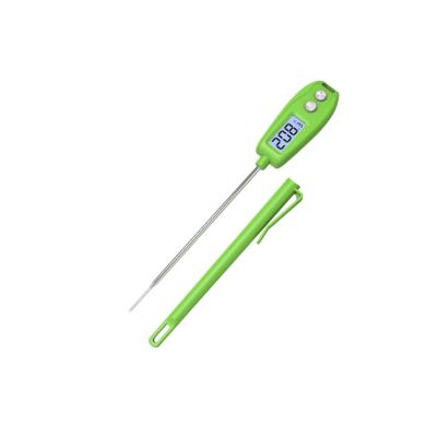 China Pen Style Waterproof Meat Thermometer With Long Stainless Steel Probe Bright Backlight for sale