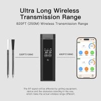 China IP67 Waterproof Smart Wireless Meat Thermometer Controlled By Phone APP Dual Probe Thermometer with LCD Screen for sale