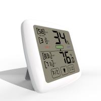 China Gray Lcd Indoor Thermometer Temperature And Humidity Monitor With Hygrometer Digital for sale