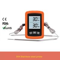 China Bbq Wireless Meat Thermometer With Low Temp Alarm Monitoring For Oven Grill for sale
