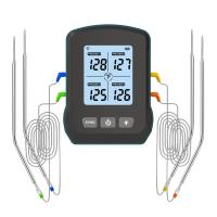 China Rechargeable Wireless Meat Thermometer With 4 Probes BBQ Grill for sale
