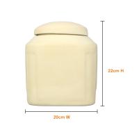 China Custom Design Biodegradable Funeral Urn Beige Color European Style Natural Return for sale