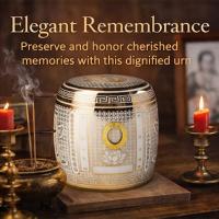 China Decorative Ceramic Cremation Urns For Adult Ashes Large Capacity OEM Design for sale