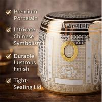 China Decorative Ceramic Cremation Urns For Adult Ashes Large Capacity OEM Design for sale