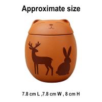 China Chip Resistant Ceramic Pet Ashes Urn Decorative Pet Cremation Box For Cat Dog for sale