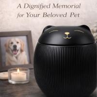 China OEM Size Ceramic Cremation Urns For Cats Ashes Personalized Dog Ashes Keepsake Box for sale