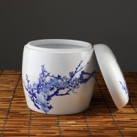 China Hand Painted Blue And White Ceramics Memorial Urns OEM ODM Supported for sale