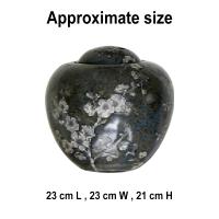 China Home Decoration Ceramic Jars Cremation Keepsake Jar Memorial Ashes Container for sale