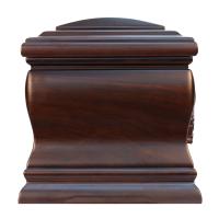 China Handcrafted Solid Wooden Cremation Urn Box For Ashes Custom Size And Shape for sale