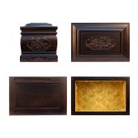 China Smooth Surface Luxury Wooden Urns Memorial Urn Box For Ashes Secure Storage for sale