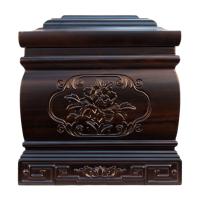 China Smooth Surface Luxury Wooden Urns Memorial Urn Box For Ashes Secure Storage for sale