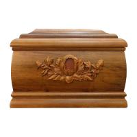 China OEM ODM Wooden Ashes Urn Box Wood Cremation Urns Polished Finish Wholesale for sale