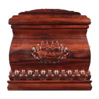 China Solid Wooden Box Urns For Human Ashes , Custom Engraved Wooden Burial Urns for sale