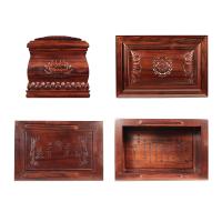 China Solid Wooden Box Urns For Human Ashes , Custom Engraved Wooden Burial Urns for sale