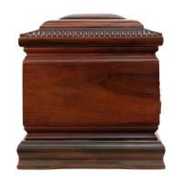 China Handmade Wooden Cremation Box Polished or Matte Finish Solid Wood Cremation Urn for sale