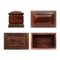 China Handmade Wooden Cremation Box Polished or Matte Finish Solid Wood Cremation Urn for sale