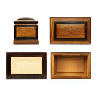 China Luxury Carved Handmade Wooden Urns For Ashes Solid Wooden Keepsake Urns OEM for sale