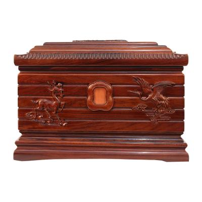China OEM Design Wooden Cremation Ashes Urn Memorial Funeral Box For Human Ashes for sale