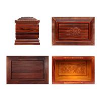 China OEM Design Wooden Cremation Ashes Urn Memorial Funeral Box For Human Ashes for sale