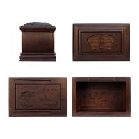 China Customized Handcrafted Wooden Urns Human Wooden Cremation Urns For Loved Ones for sale