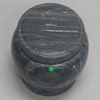 China Solid Structure Natural Stone Urns Marble Human Cremation Memorial Jar Wholesale for sale