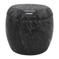 China Classical Style Black Marble Cremation Urns For Adults Ashes Memorial Keepsake for sale