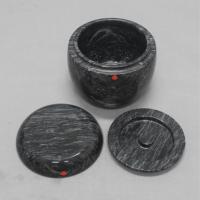 China Classical Style Black Marble Cremation Urns For Adults Ashes Memorial Keepsake for sale