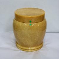 China High Gloss Natural Marble Ashes Urn Memorial Marble Burial Urns Large Capacity for sale