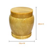 China High Gloss Natural Marble Ashes Urn Memorial Marble Burial Urns Large Capacity for sale