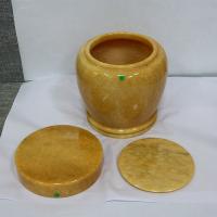China High Gloss Natural Marble Ashes Urn Memorial Marble Burial Urns Large Capacity for sale